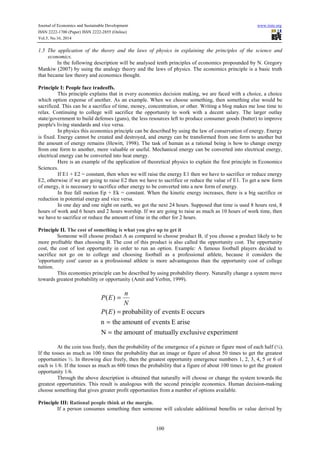 The analogy of economics principles and physics theory | PDF