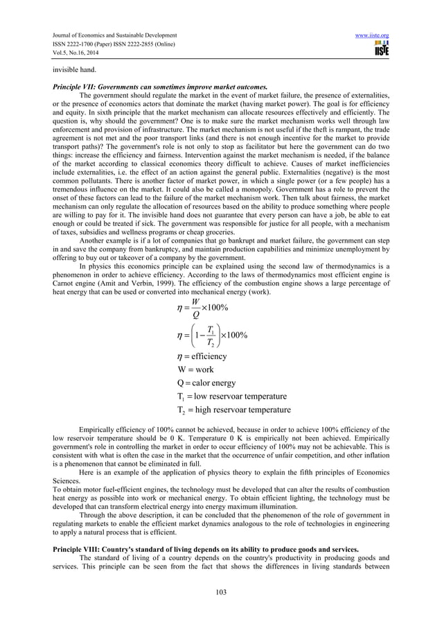 The analogy of economics principles and physics theory | PDF
