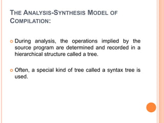The analysis synthesis model of compilation | PPTX