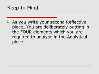 The analytical piece | PPT