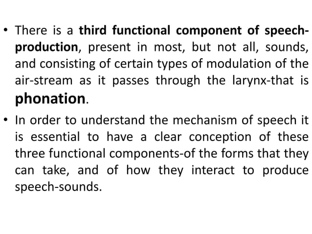 The Anatomy and Physiology of Speech Production(Phonetics) | PPTX