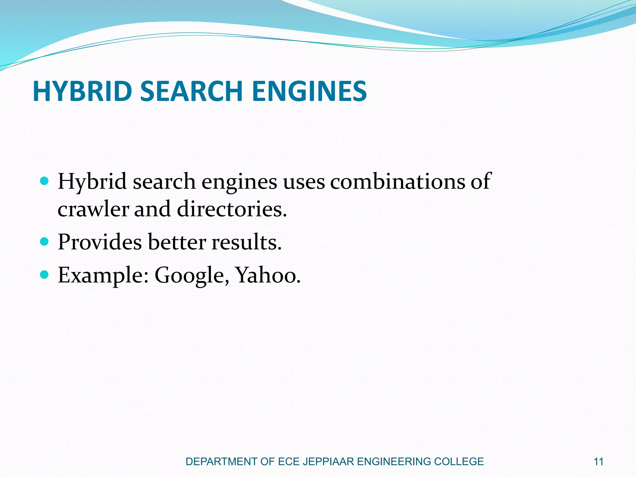 The anatomy and working of search engines | PPTX