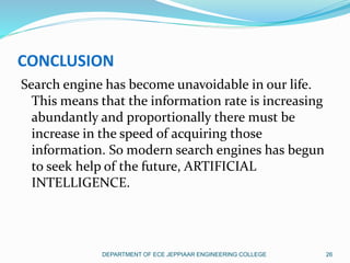 The anatomy and working of search engines | PPTX