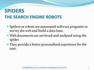 The anatomy and working of search engines | PPTX