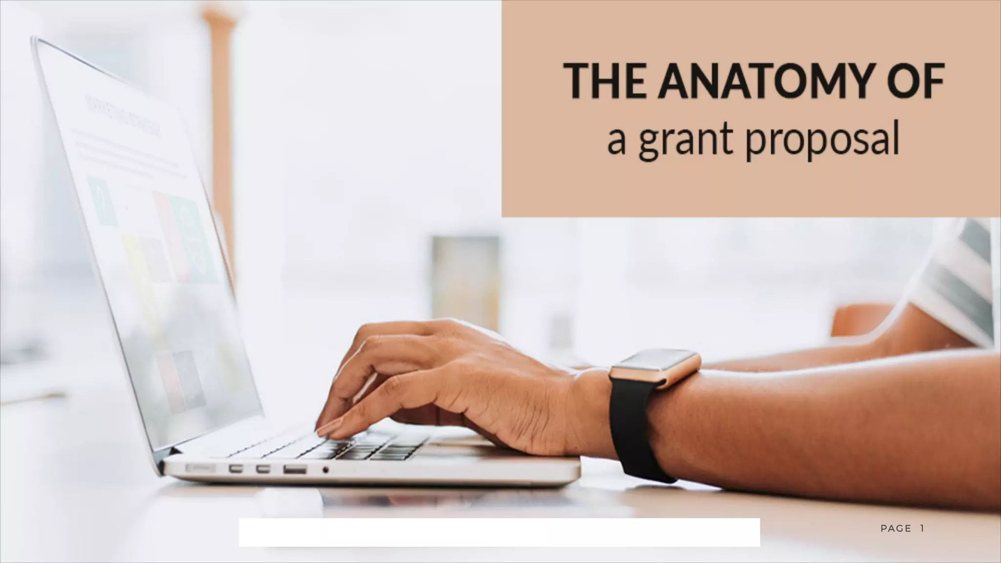 The anatomy of a grant proposal | PPT