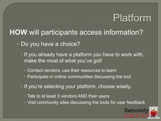 The Anatomy of an Asynchronous Course | PPT