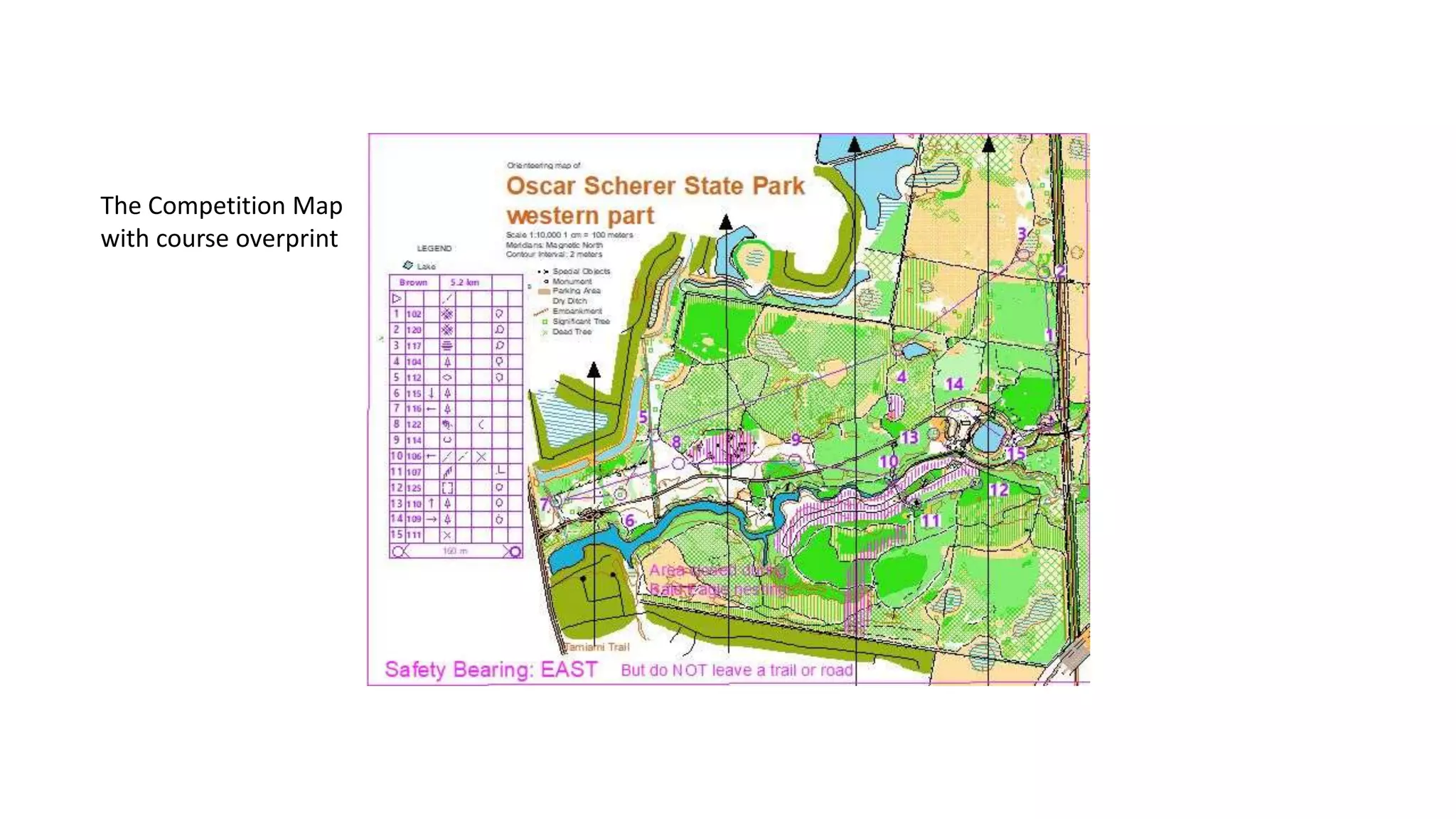 The anatomy of an orienteering course | PPTX