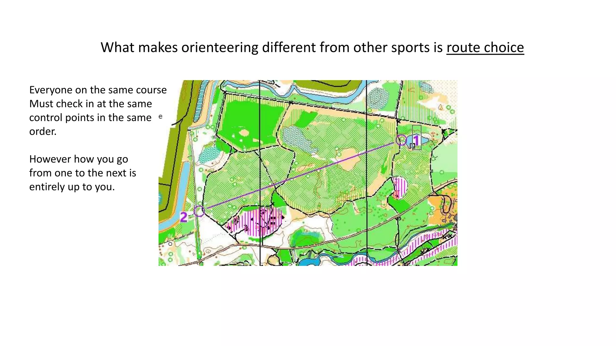 The anatomy of an orienteering course | PPTX