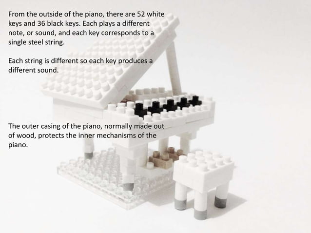 The Anatomy of a Piano: One Minute Lesson | PPTX | Music | Entertainment