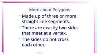 The Anatomy of A Polygon-Vertex, Sides, Diagonals, Triangles, | PPTX