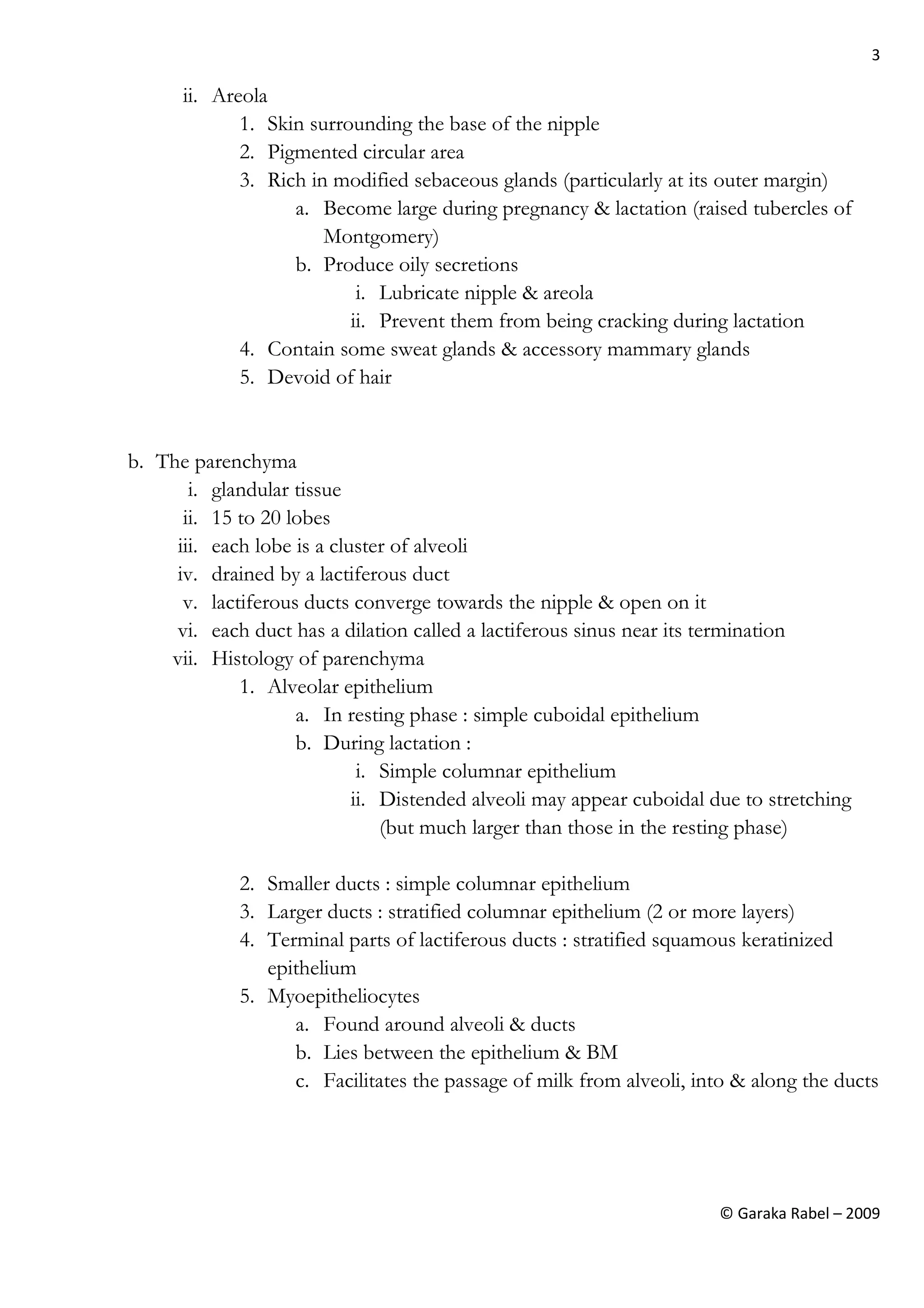 The Anatomy of Breast | DOCX