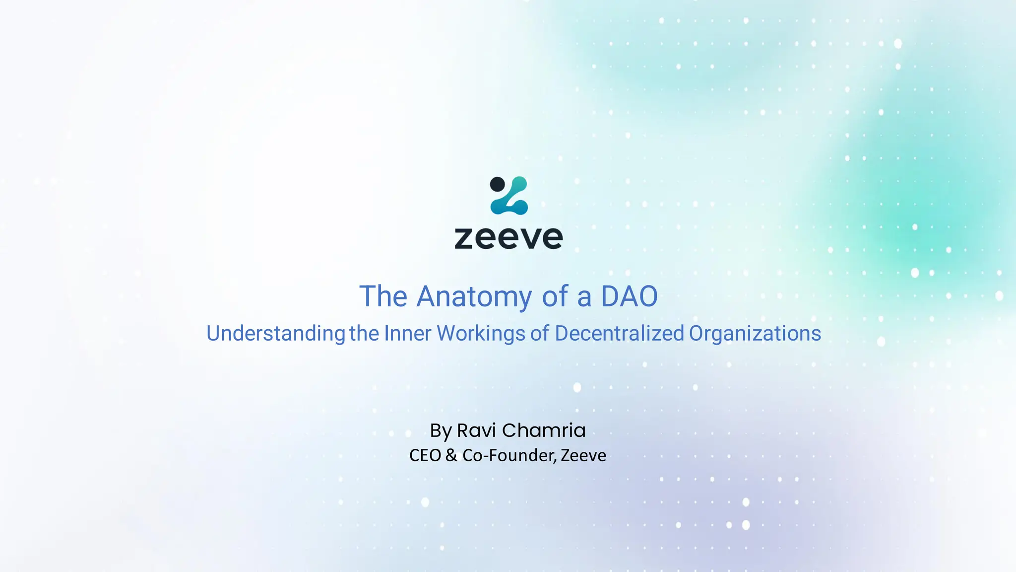 The Anatomy of a DAO–Understanding the inner workings of decentralized ...