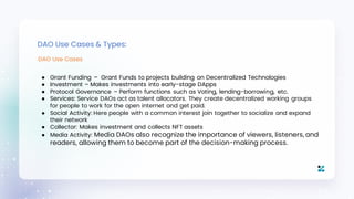 The Anatomy of a DAO–Understanding the inner workings of decentralized ...
