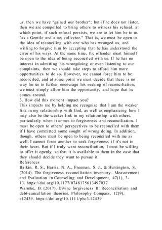 The Anatomy of Forgiveness and Reconciliation 1. What 3 | DOCX ...