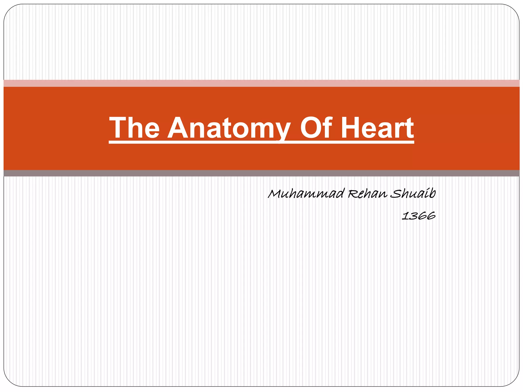 The Anatomy Of Heart | PPT