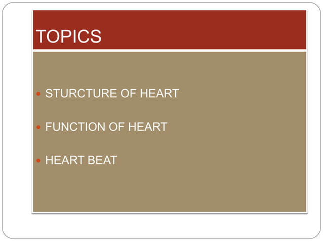 The Anatomy Of Heart | PPT