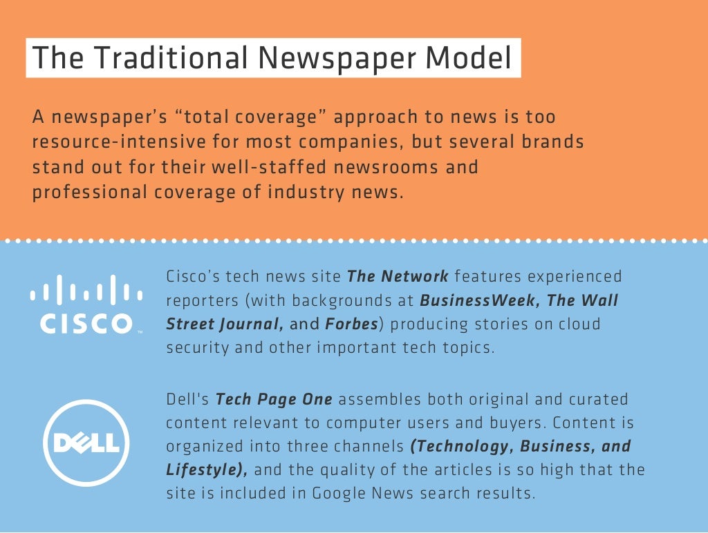 The Traditional Newspaper Model A