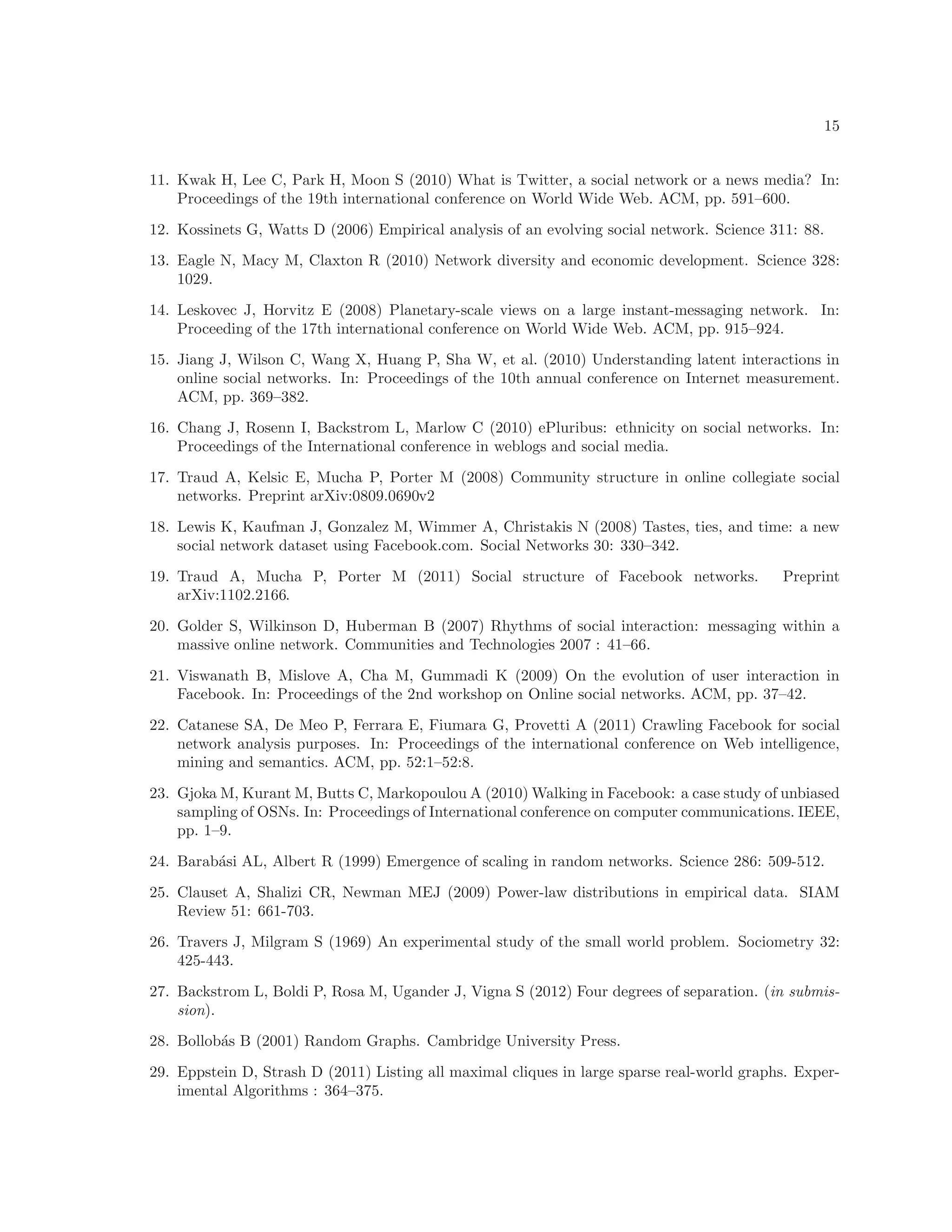 The anatomy of the Facebook social graph | PDF