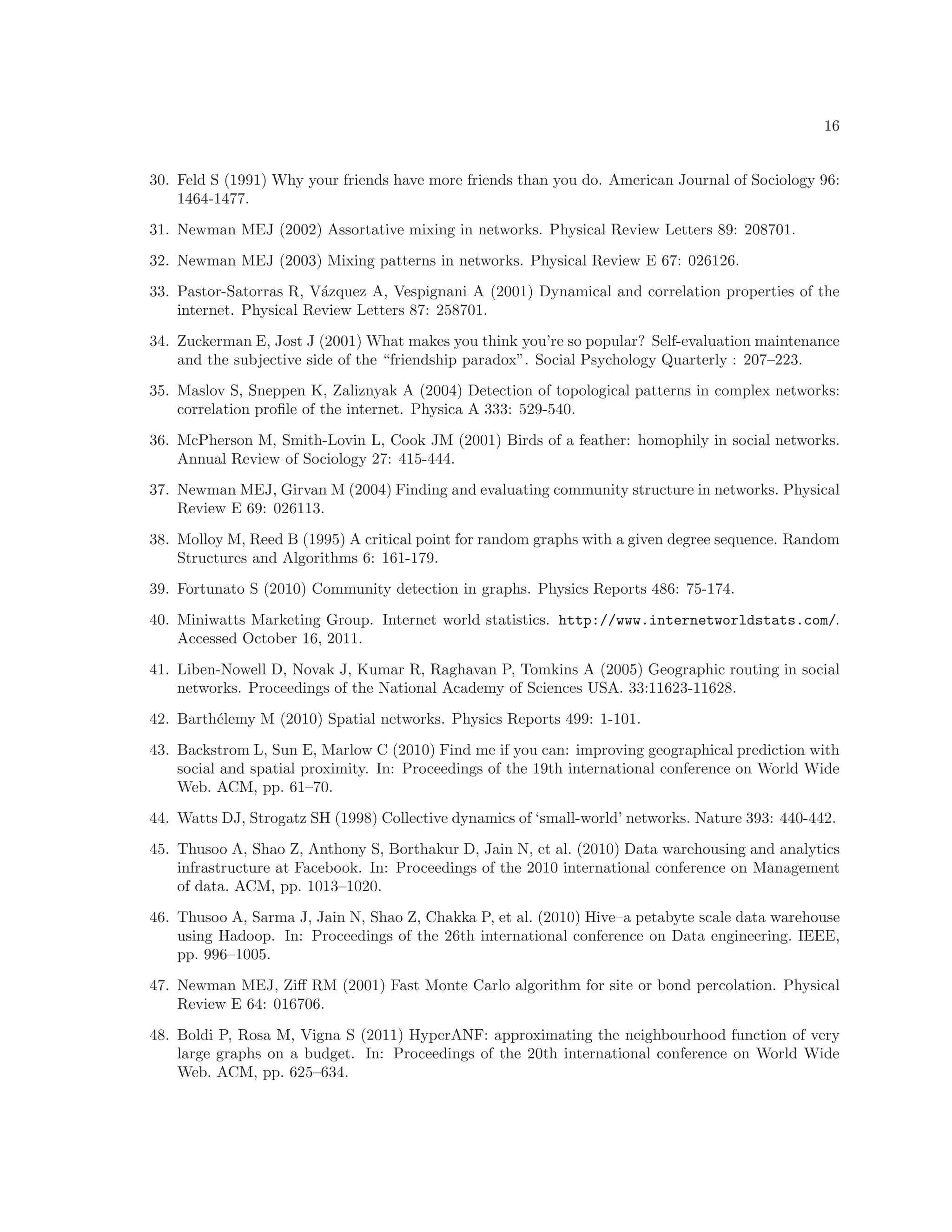 The anatomy of the Facebook social graph | PDF