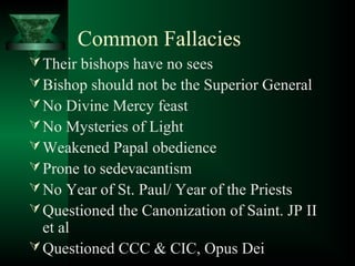 The anatomy of the priestly fraternity of st. pius x (updated) | PPT