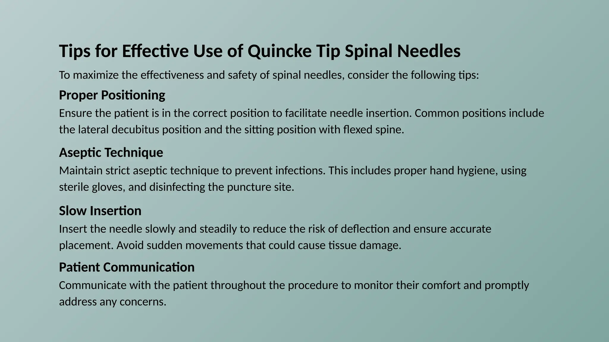 The Anatomy of the Quincke Tip Spinal Needle.pptx