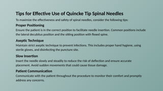 The Anatomy of the Quincke Tip Spinal Needle.pptx
