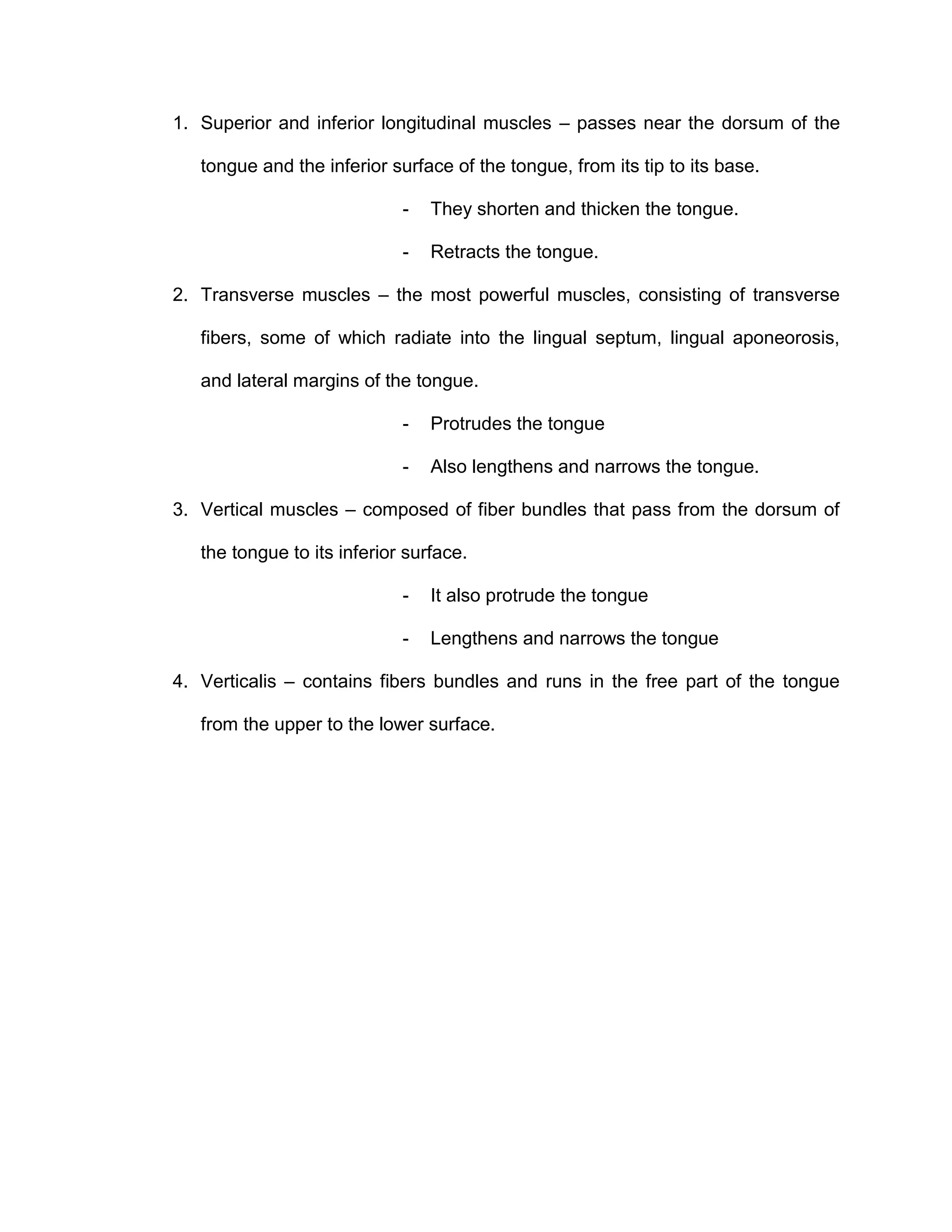 The anatomy of the tounge | DOCX