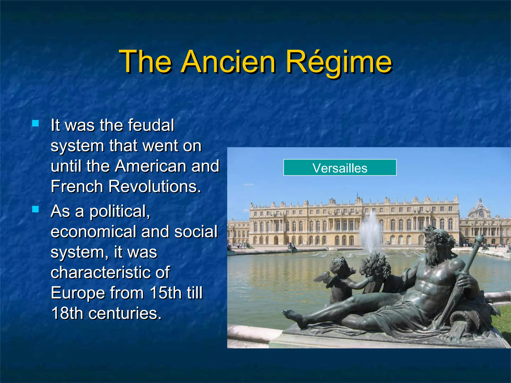 The ancien régime | PPT