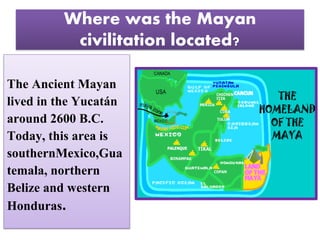Mayan Civilization Map For Kids