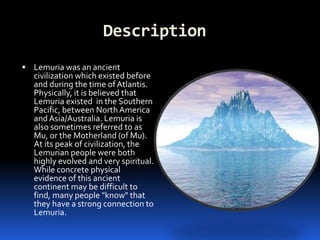 Lemurian Civilization