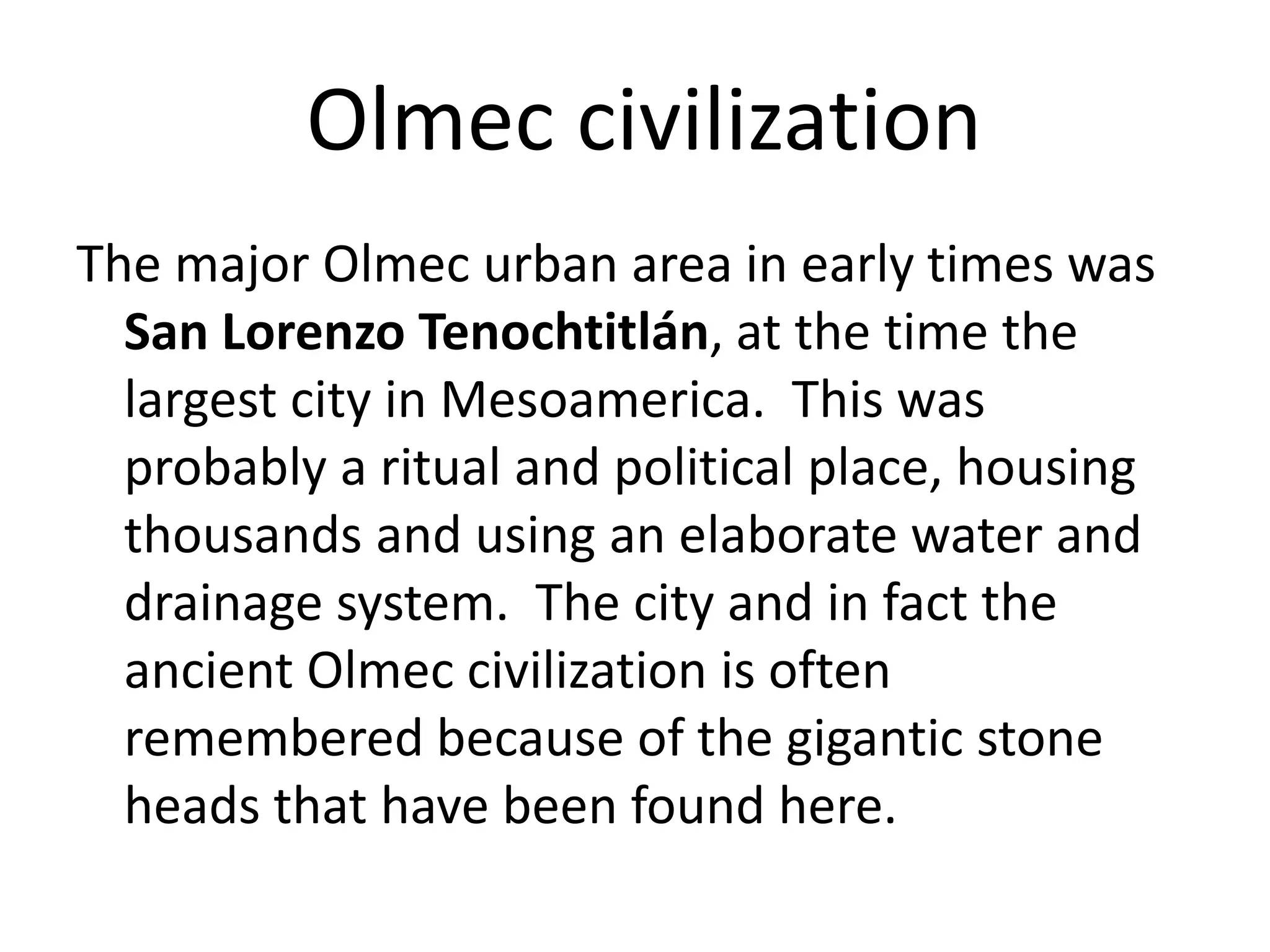 The ancient civilization of olmecs | PPTX