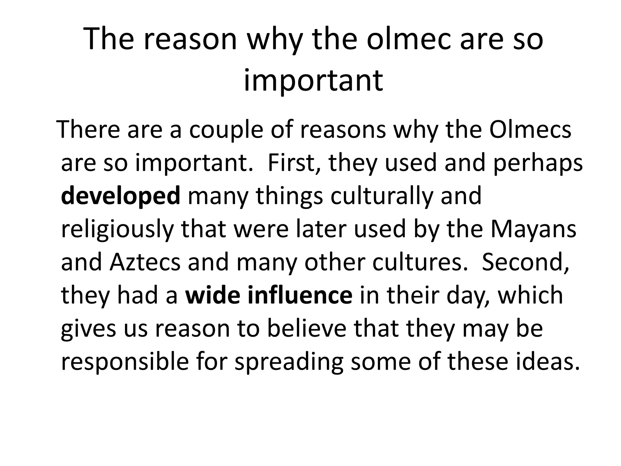 The ancient civilization of olmecs | PPTX