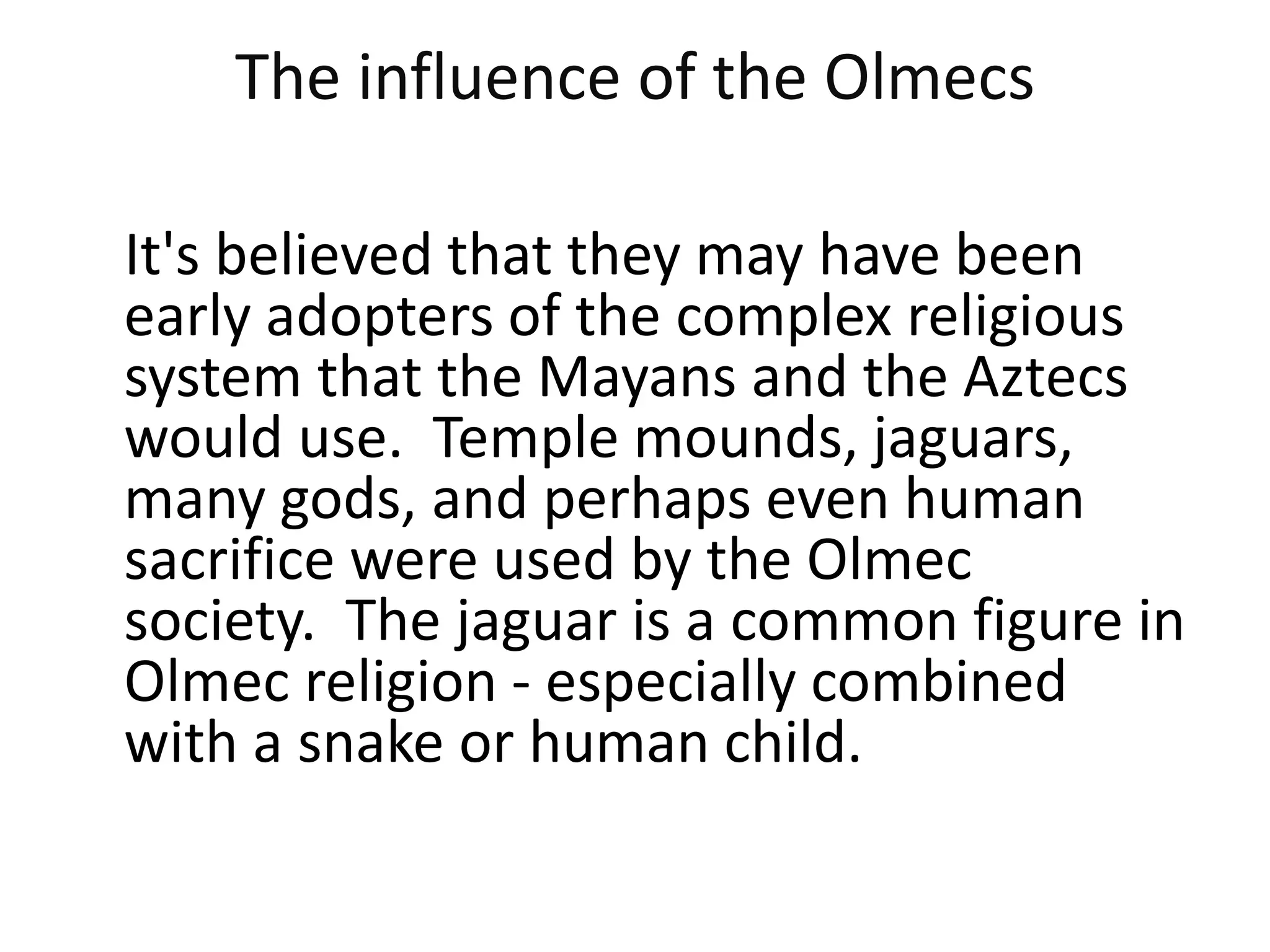 The ancient civilization of olmecs | PPTX