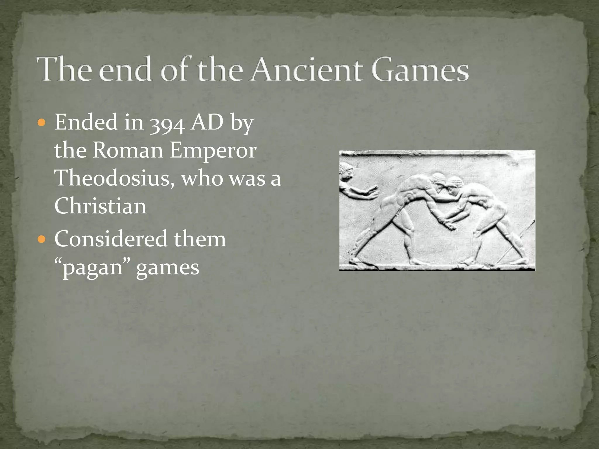 The ancient greek olympics | PPTX