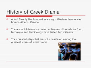 The Ancient Greek Theatre | PPT