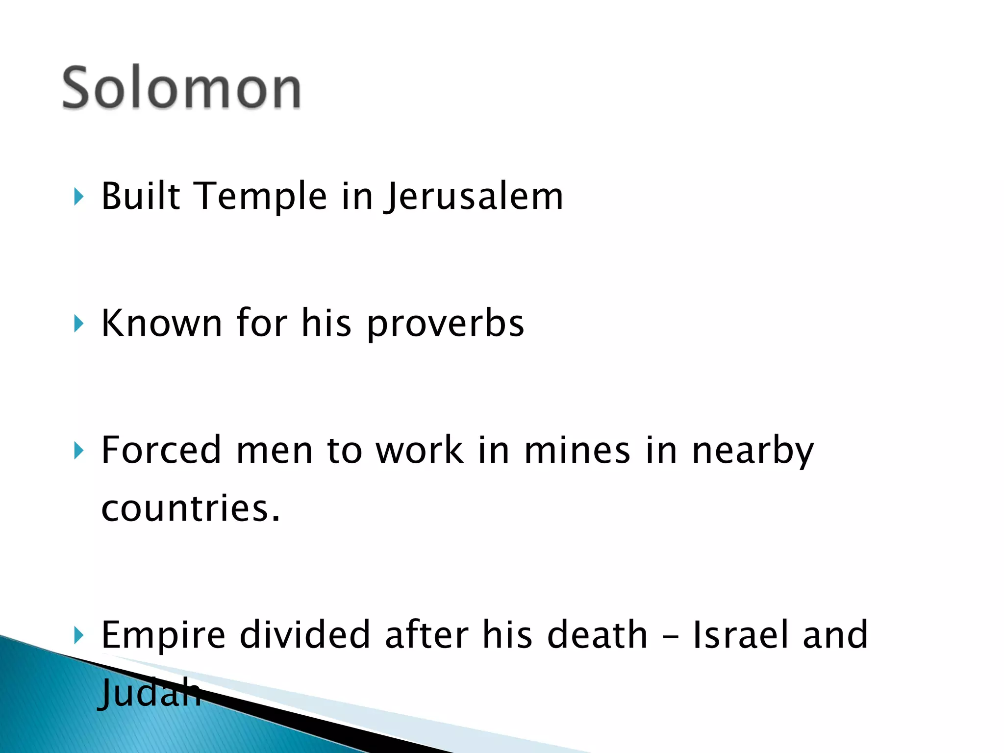 The Ancient Israelites 2009 | PPT