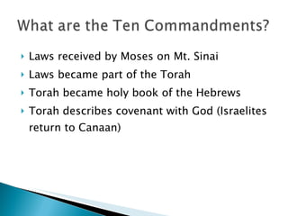 The Ancient Israelites 2009 | PPT