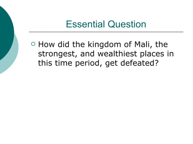 The Ancient Kingdom Of Mali | PPT