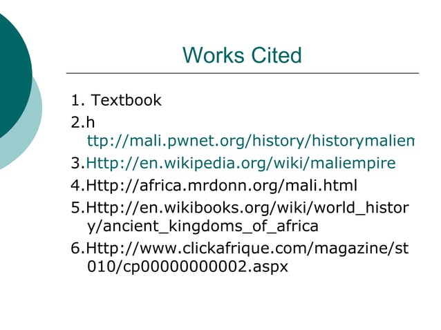 The Ancient Kingdom Of Mali | PPT