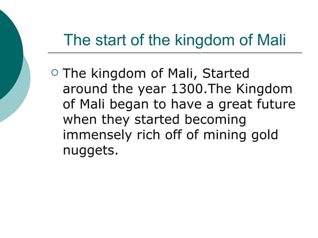 The Ancient Kingdom Of Mali | PPT