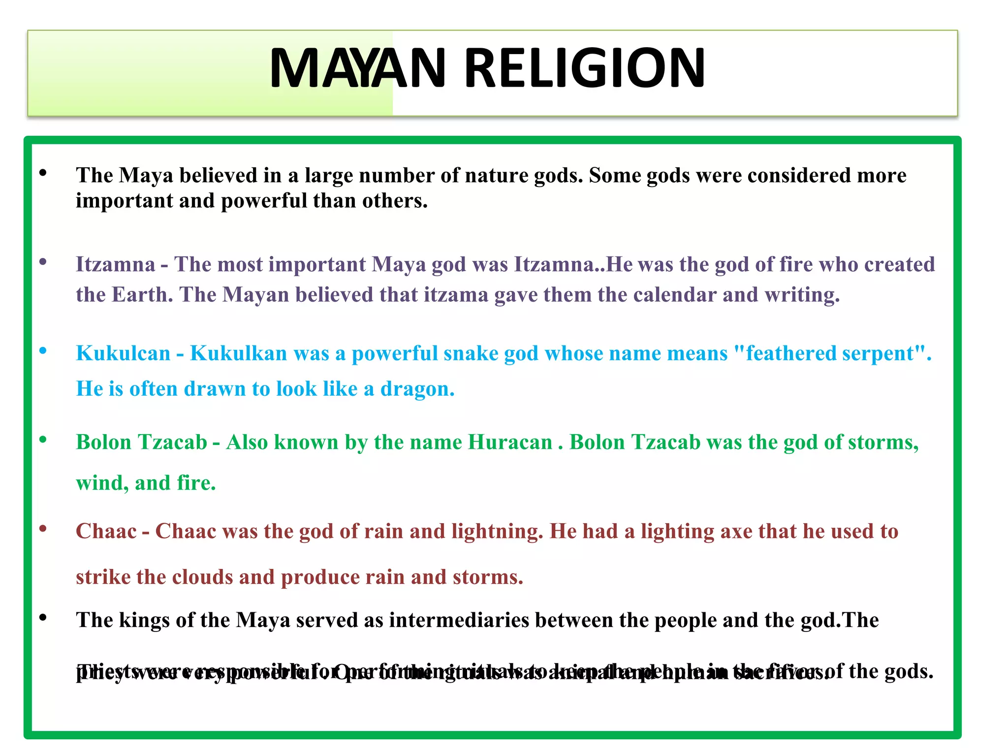 The ancient mayans | PPTX