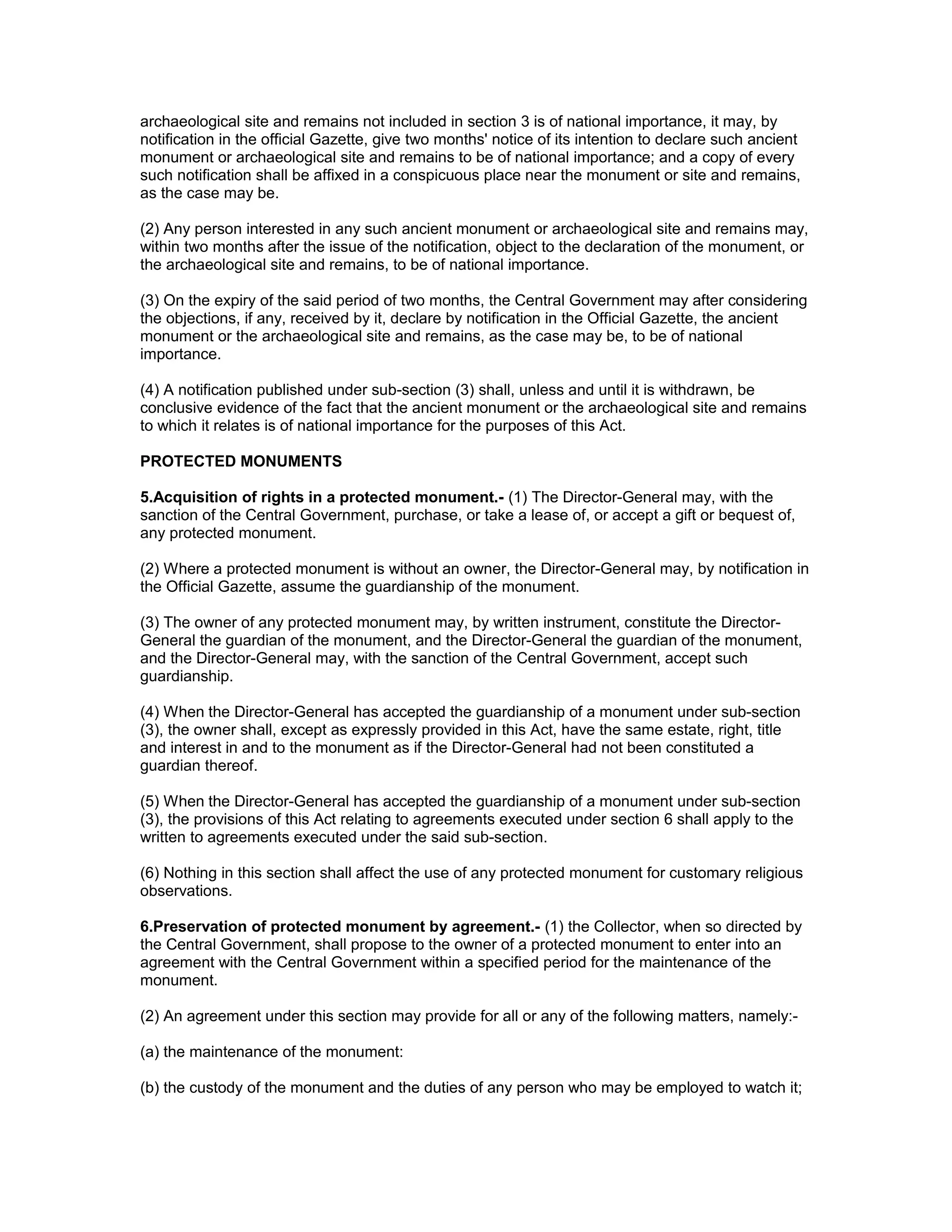 The ancient monuments and archaeological sites and remains act | DOC