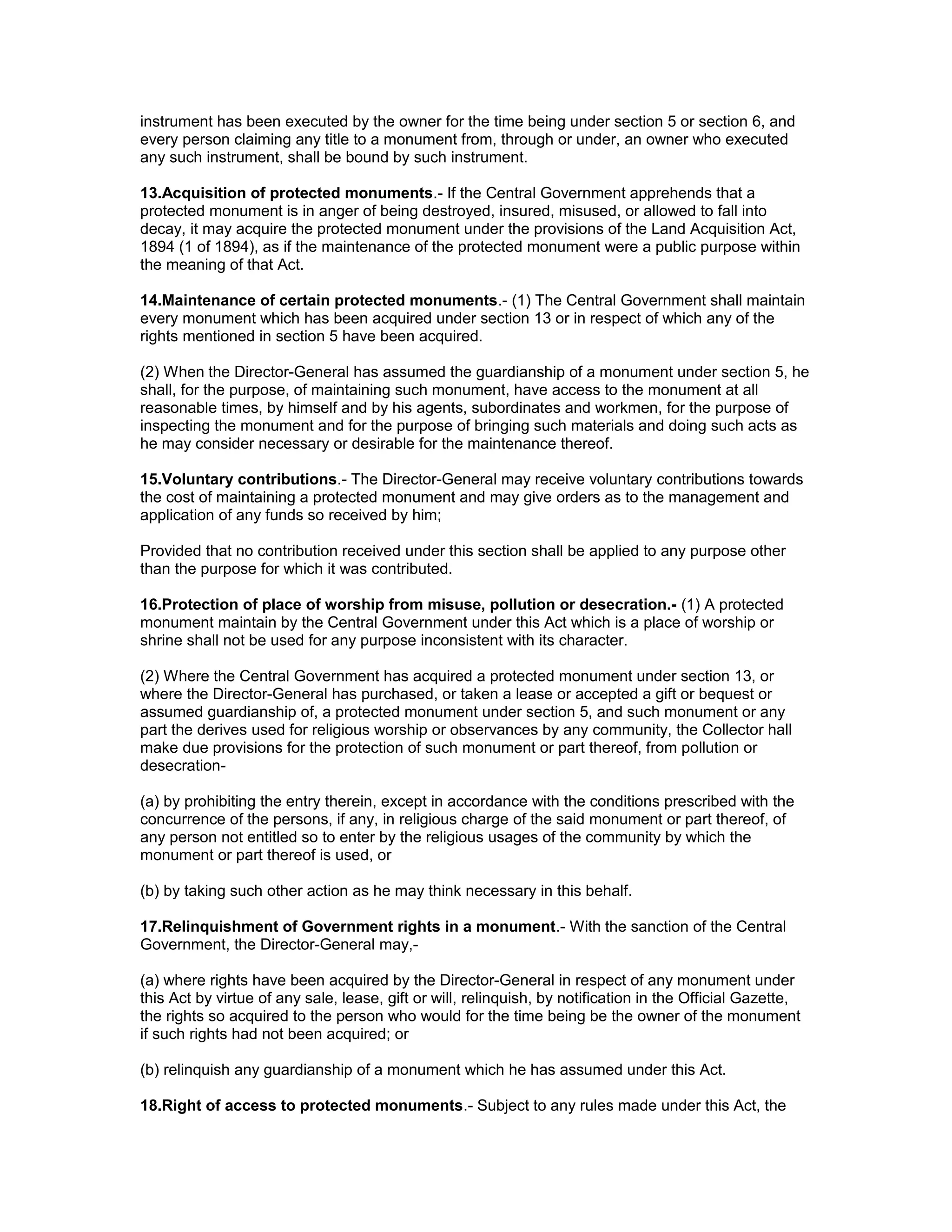 The ancient monuments and archaeological sites and remains act | DOC