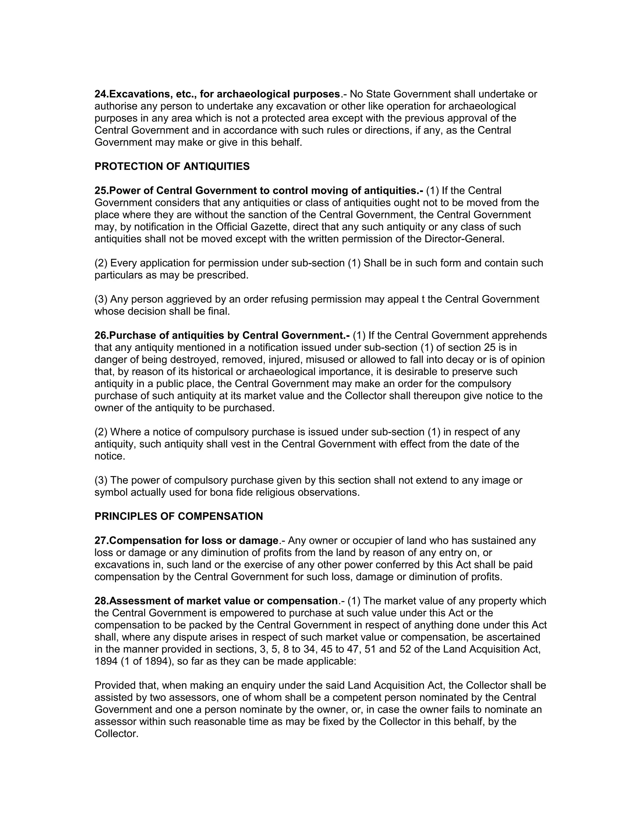 The ancient monuments and archaeological sites and remains act | DOC