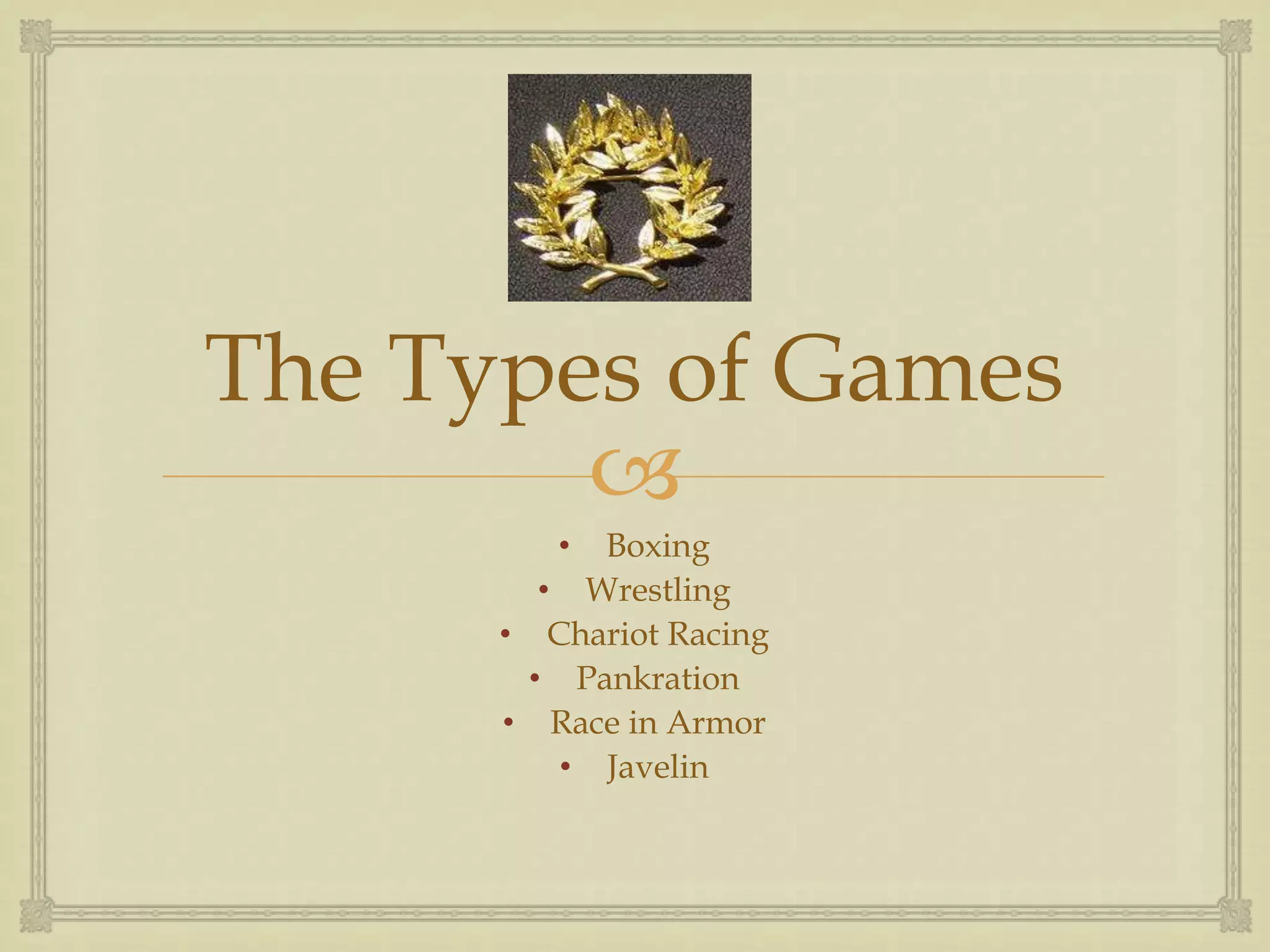 The ancient olympics | PPTX