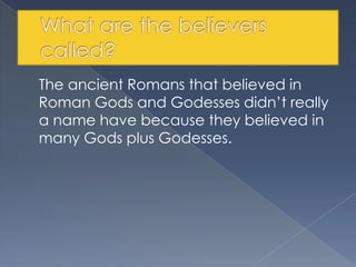 The ancient romans religion | PPTX