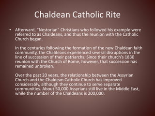 The Ancient Roots of the Chaldean Catholic Rite | PPT