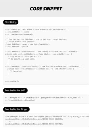 The android cheese sheet rev 4.1 | PDF