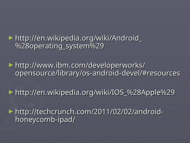 The Android Operating System For Aimlppt