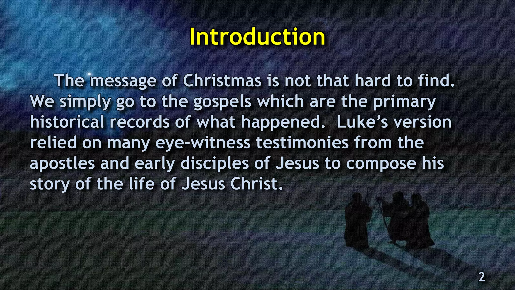 The angelic message of christmas | PPTX